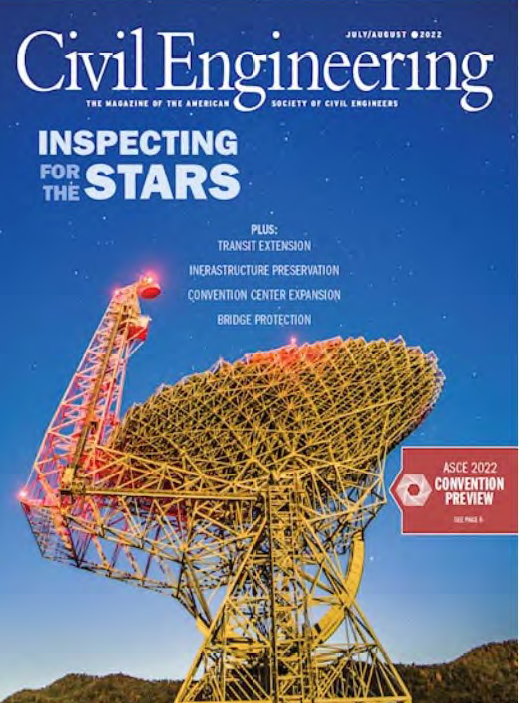 Green Bank Telescope featured in Civil Engineering magazine - Green ...